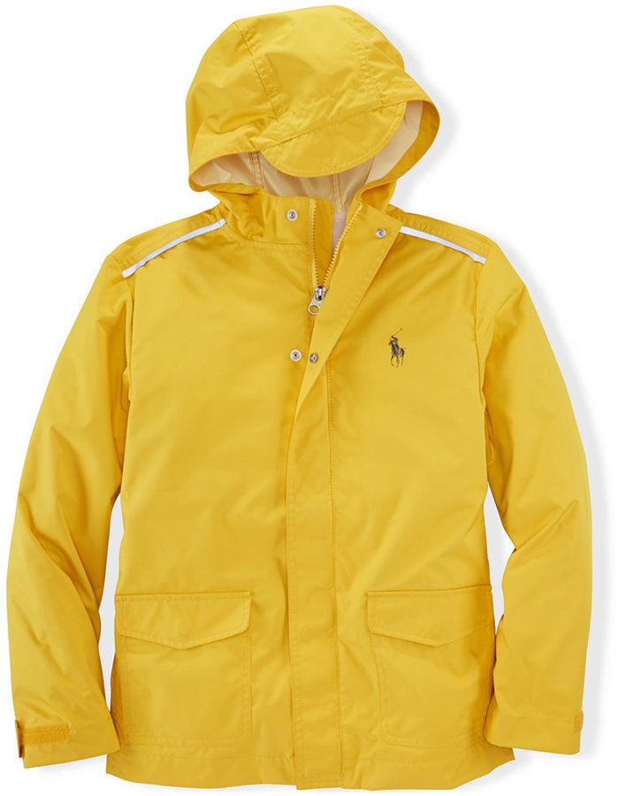 Ralph Lauren Boys' Waterproof Hooded Rain Jacket - ShopStyle
