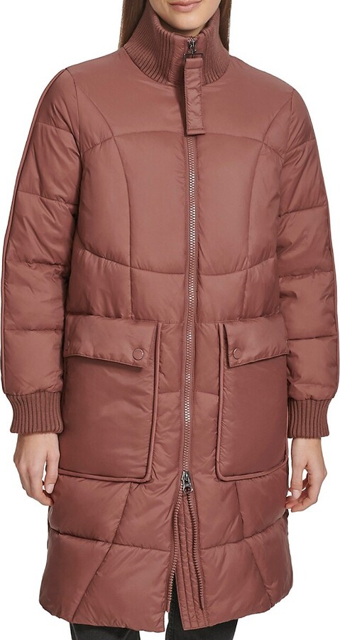 Andrew Marc Pavia Quilted Faux Down Hooded Puffer Jacket - ShopStyle