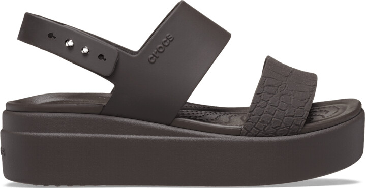 Crocs Brooklyn Croco Low Wedge - ShopStyle