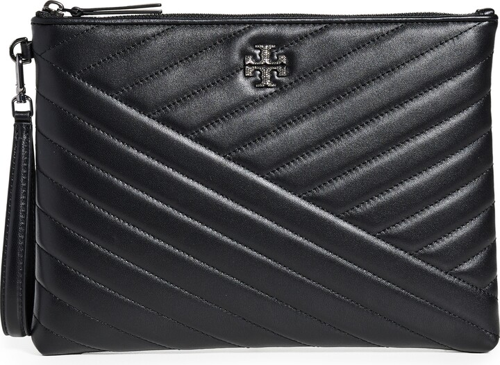 Tory Burch Kira Chevron Pave Logo Pouch - ShopStyle Shoulder Bags
