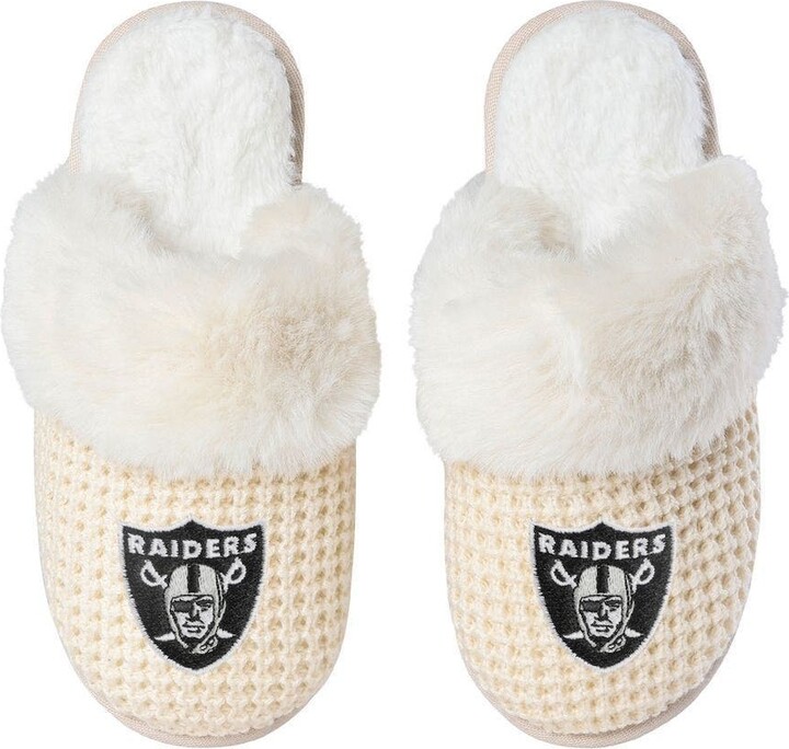 Women's FOCO Las Vegas Raiders Open Back Slippers - ShopStyle