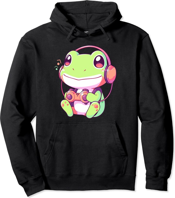 Kawaii Gamer Frog Anime Designs Gamer Frog Kawaii Frog Anime Funny ...