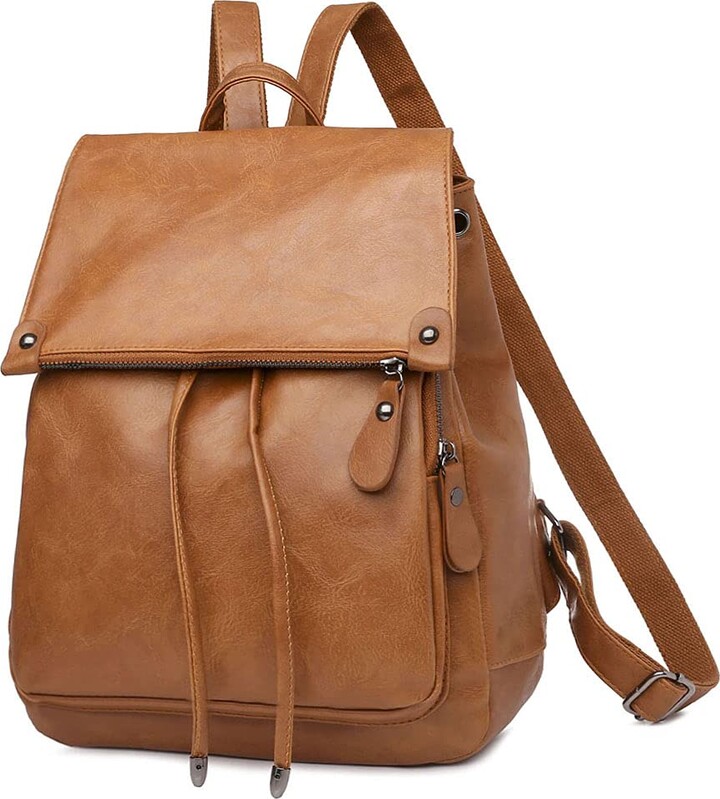 Everfunny Women Backpack Waterproof Anti-theft Lightweight PU Fashion ...