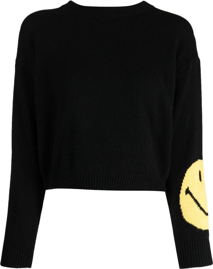 Joshua Sanders Smiley Face-Motif Jumper - ShopStyle Crewneck & Swoop ...