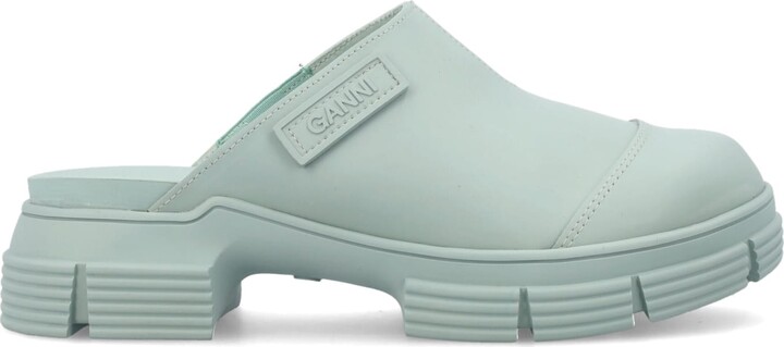Ganni Recycled Rubber City Mules - ShopStyle