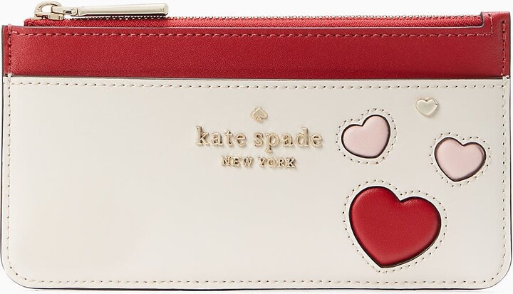 Kate Spade Valentines Day Capsule Large Slim Heart Card Holder - ShopStyle