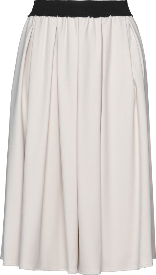 Myths Midi Skirt Ivory - ShopStyle
