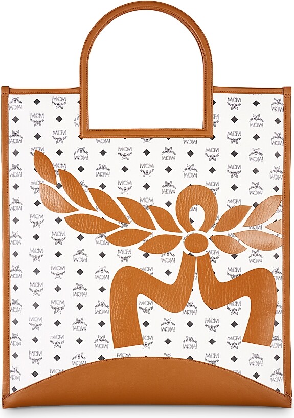 MCM Aren Extra Large Mega Laurel Visetos Tote - ShopStyle
