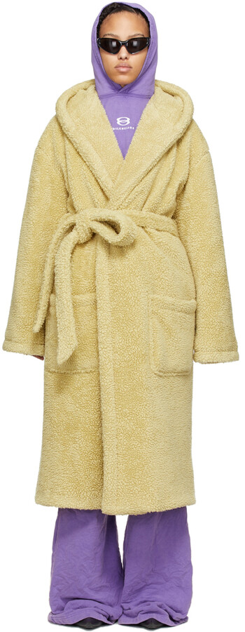Balenciaga Yellow Bathrobe Coat - ShopStyle