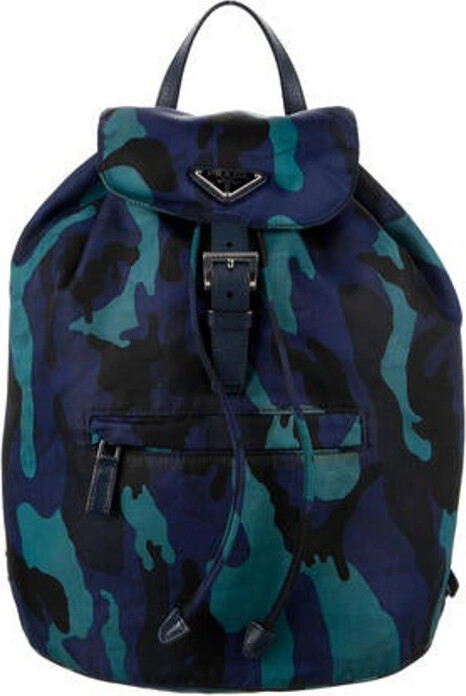 Prada Camouflage Tessuto Backpack - ShopStyle