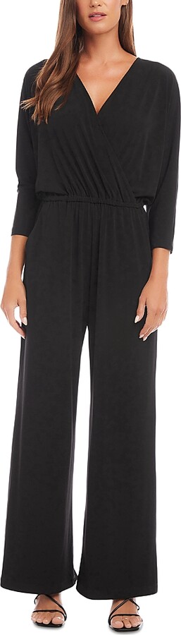 Karen Kane Crossover Neck Jumpsuit - ShopStyle