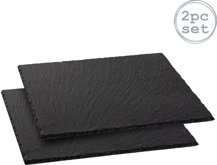Argon Tableware Square Slate Serving Platters 33cm Pack of 2 - ShopStyle