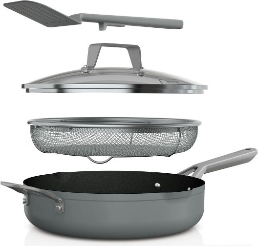 Ninja Foodi NeverStick Possible Pan, 4 Qt, Nonstick, Stainless Steel ...