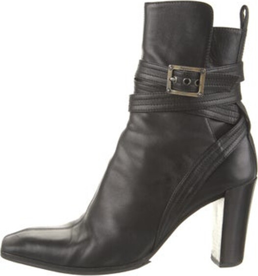 Saint Laurent Leather Boots - ShopStyle