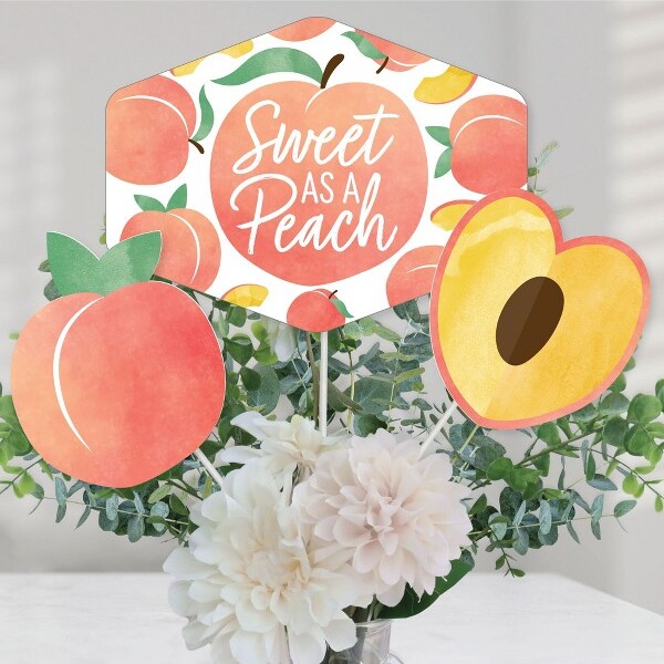 Big Dot of Happiness Sweet as a Peach - Fruit Themed Baby Shower or ...
