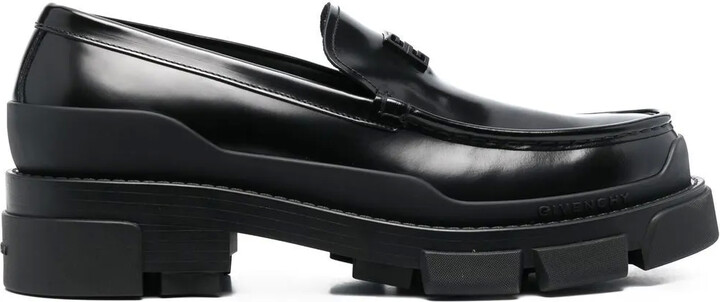 Givenchy Embossed-Logo Loafers - ShopStyle