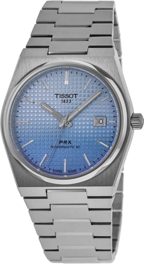 Tissot PRX Powermatic 80 Gradient Blue Dial Steel Men's Watch T137.407 ...