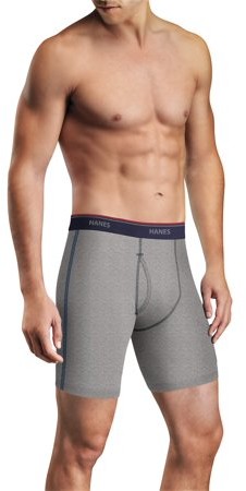 Hanes Men's FreshIQ Comfort Flex Waistband Long Leg Boxer Brief, 5-Pack - ShopStyle