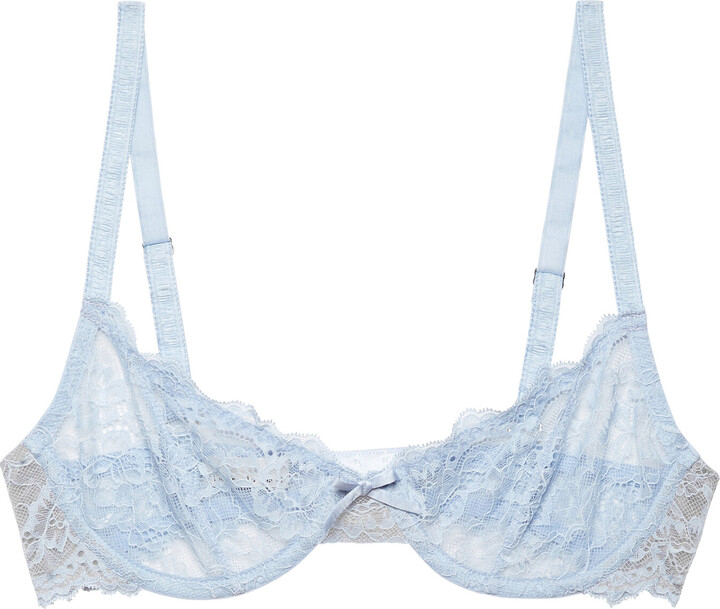Fleur Du Mal Bianca Lace Balconette Bra - ShopStyle Lingerie