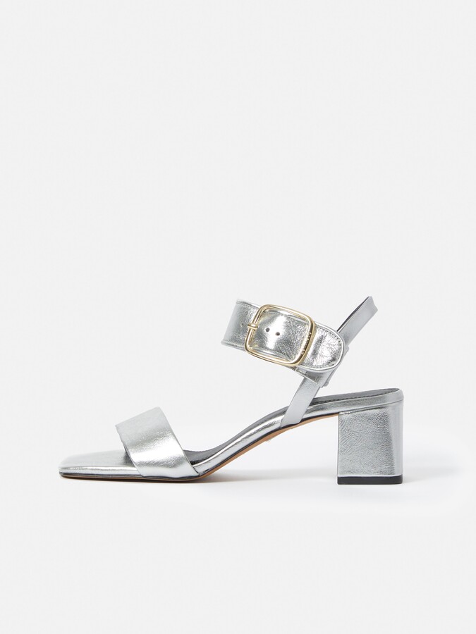 JigsawJigsaw Maybell Metallic Heeled Sandal - ShopStyle