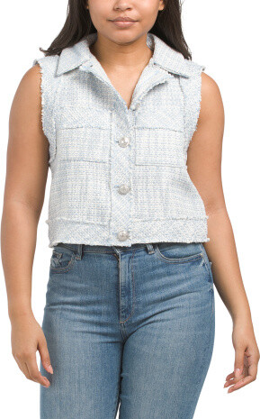 TJMAXX Boucle Boxy Vest For Women - ShopStyle