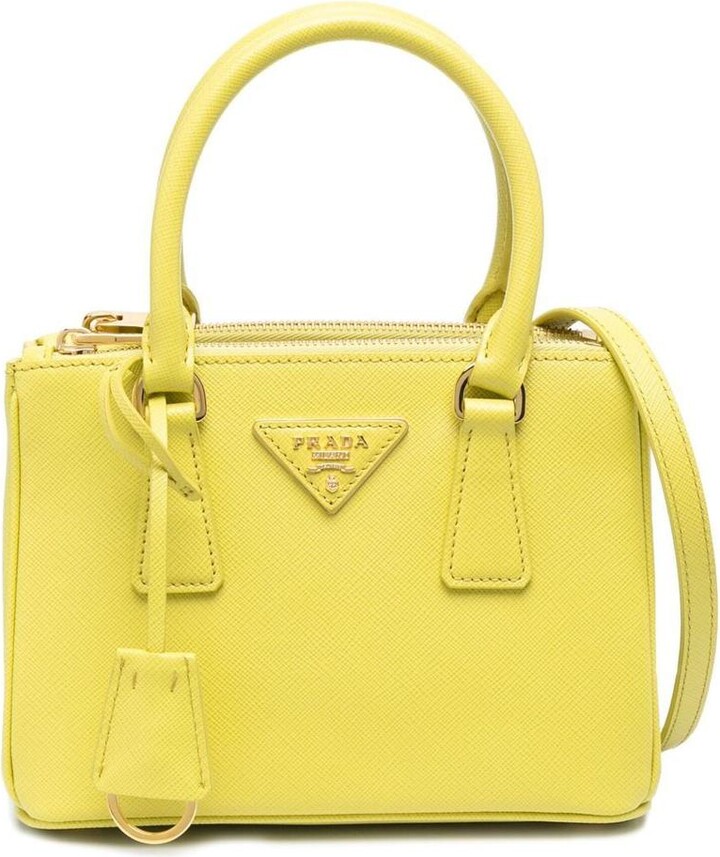 Prada Galleria saffiano leather mini-bag - ShopStyle Tote Bags
