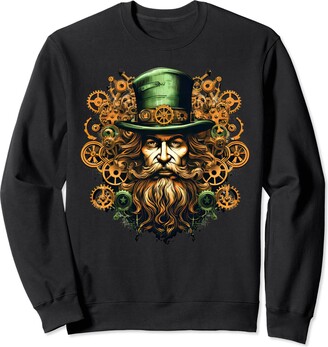 Steampunk St Patrick's Day Retro Futuristic Design Steampunk Leprechaun ...