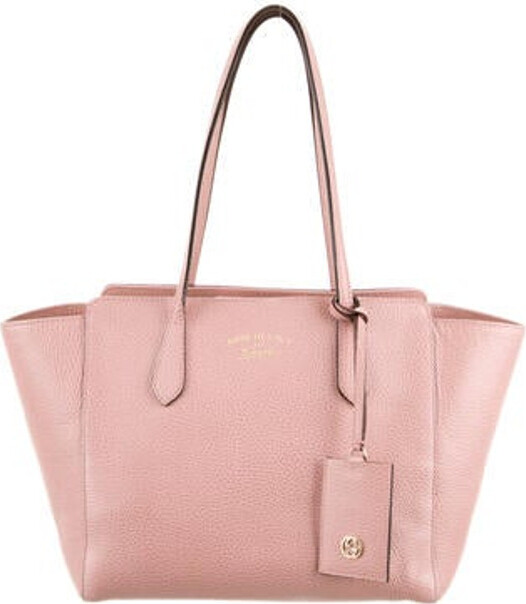Gucci Leather Swing Tote - ShopStyle