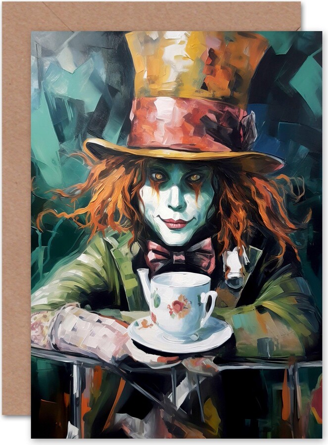 Artery8 Alice in Wonderland Mad Hatter Tea Party Birthday Blank ...