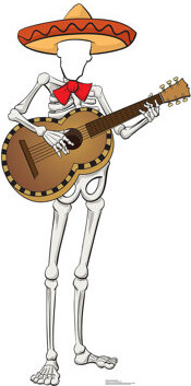 Advanced Graphics Fiesta Skeleton Life-Size Cardboard Stand-In ...