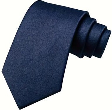 ERKANZHI Deep Blue Wool Tie - Unique Texture and Timeless Design for ...