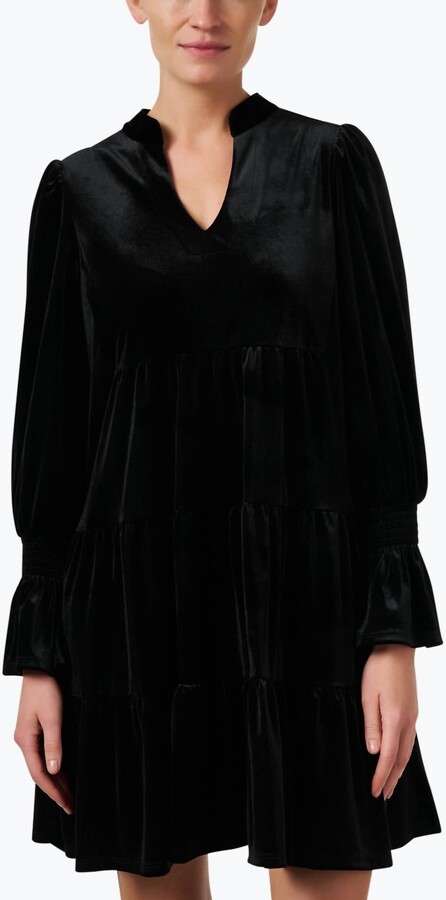 Jude Connally Tammi Velvet Dress In Black - ShopStyle