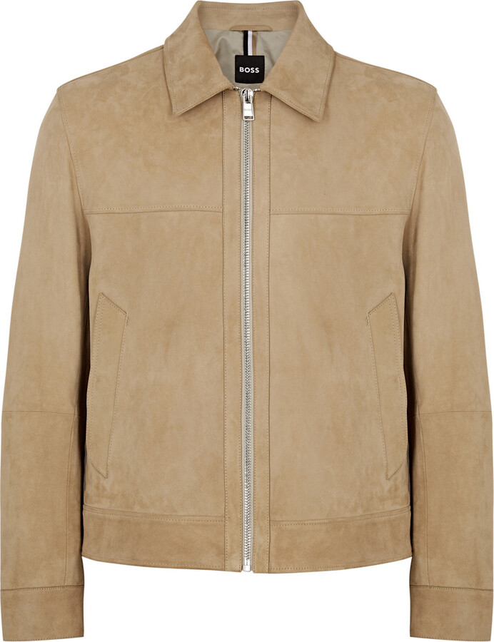 HUGO BOSS Suede Jacket - ShopStyle