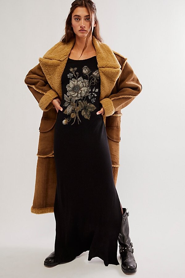 Vintage Souls Fall Floral Maxi Top - ShopStyle