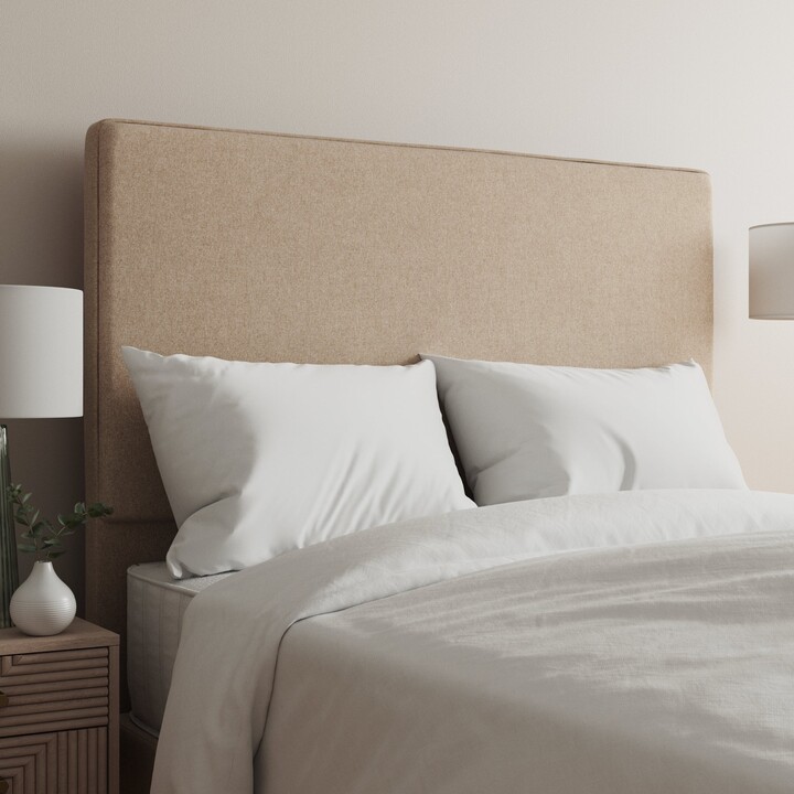 Dunelm Tweed Plain Headboard Natural Tweed - ShopStyle