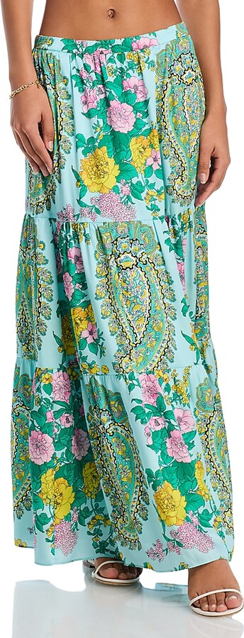 Kobi Halperin Jeanette Floral Tiered Cover Up Skirt - ShopStyle