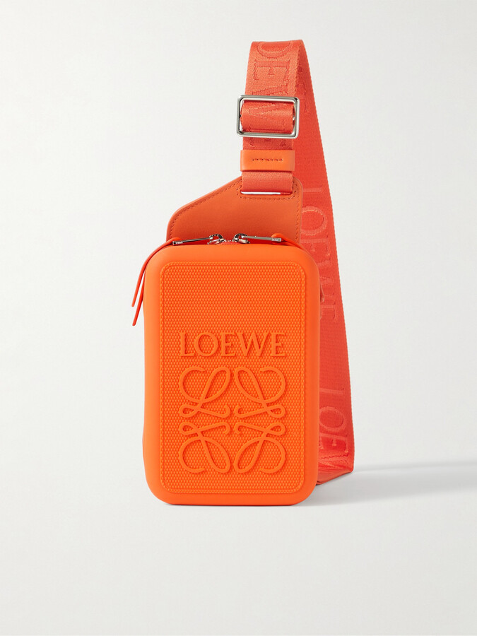 Loewe Molded Logo-Debossed Rubber Messenger Bag - ShopStyle