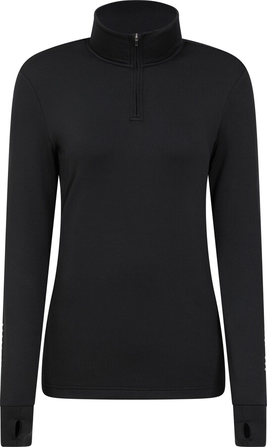 Mountain Warehouse Hem Half Zip Mid Layer Running Reflective Top ...