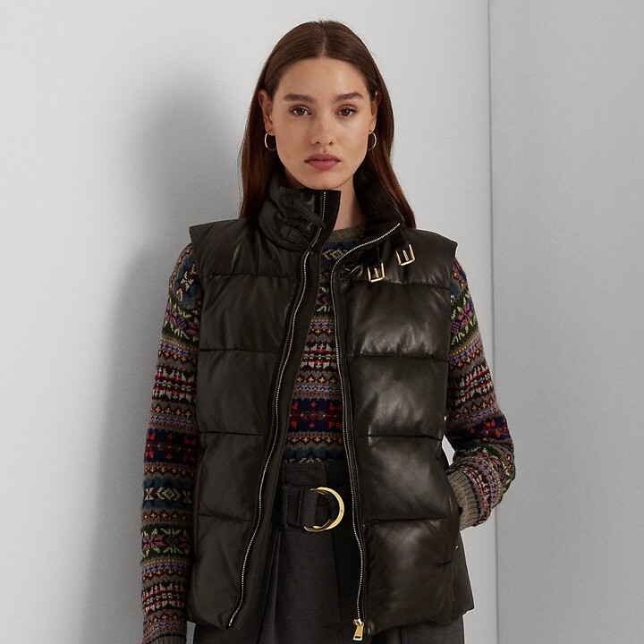 Lauren Ralph Lauren Ralph Lauren Quilted Lambskin Puffer Vest - ShopStyle