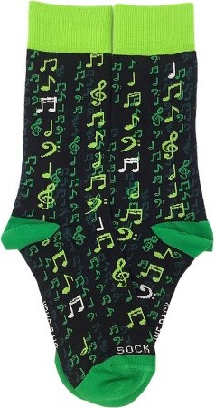 Music Note Matrix Socks (Tween Sizes, Small) from the Sock Panda ...