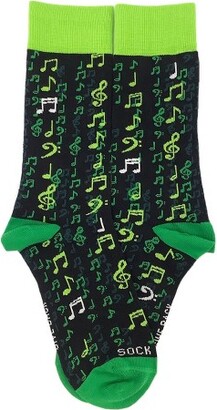 Music Note Matrix Socks (Tween Sizes, Small) from the Sock Panda ...