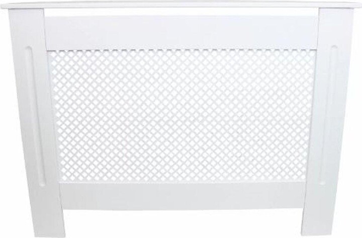 Monstershop Adjustable Radiator Cover MDF White 1400mm - 1920mm ...