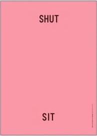 PLTY 50x70 cm Second Thoughts Shut Up Sit Down Poster - ShopStyle ...