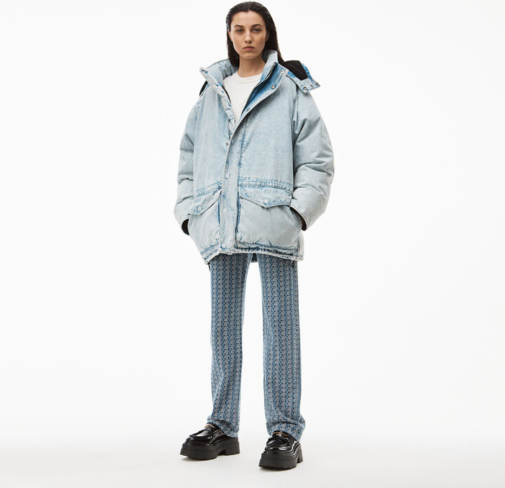 Alexander Wang Unisex Extreme Puffer In Denim Pebble Bleach - ShopStyle ...