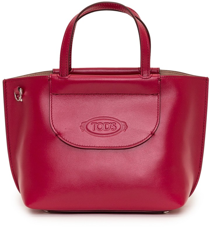 Tod's Logo Embossed Mini Tote Bag - ShopStyle