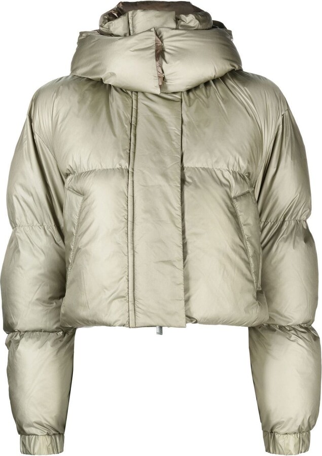 Sacai Hooded Cropped Puffer Jacket - ShopStyle