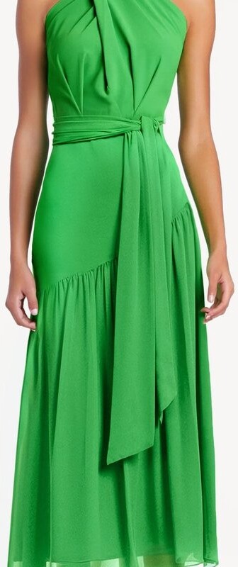 ONE33 SOCIAL The Chelsea | Crisscross Halter Neck Midi Dress - ShopStyle