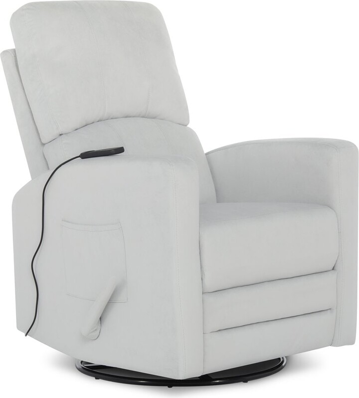 EPOWP Upholstered Faux Leather, Ergonomic Seating Glider Swivel, Rocker ...