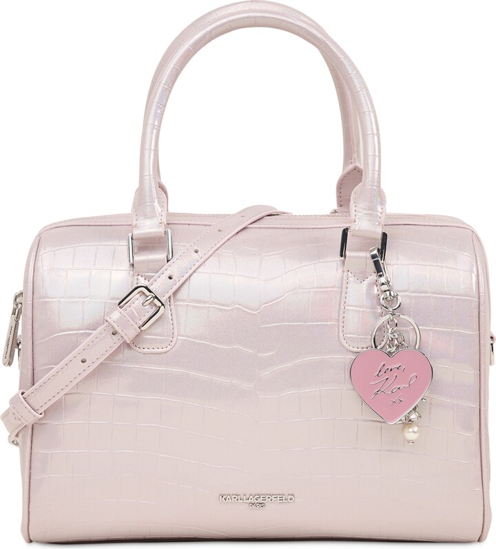 Karl Lagerfeld Paris Adele Double Top Handle Satchel Crossbody - ShopStyle