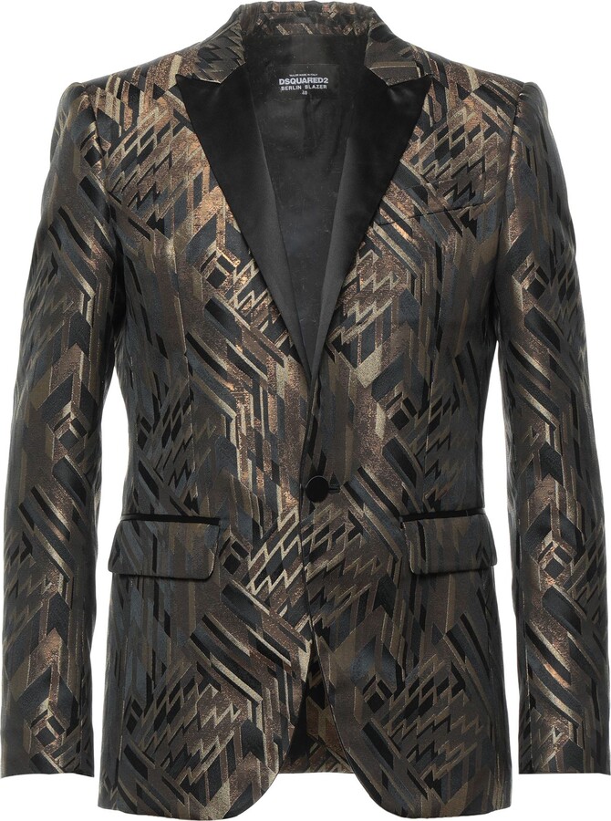 DSQUARED2 Suit Jacket Bronze - ShopStyle
